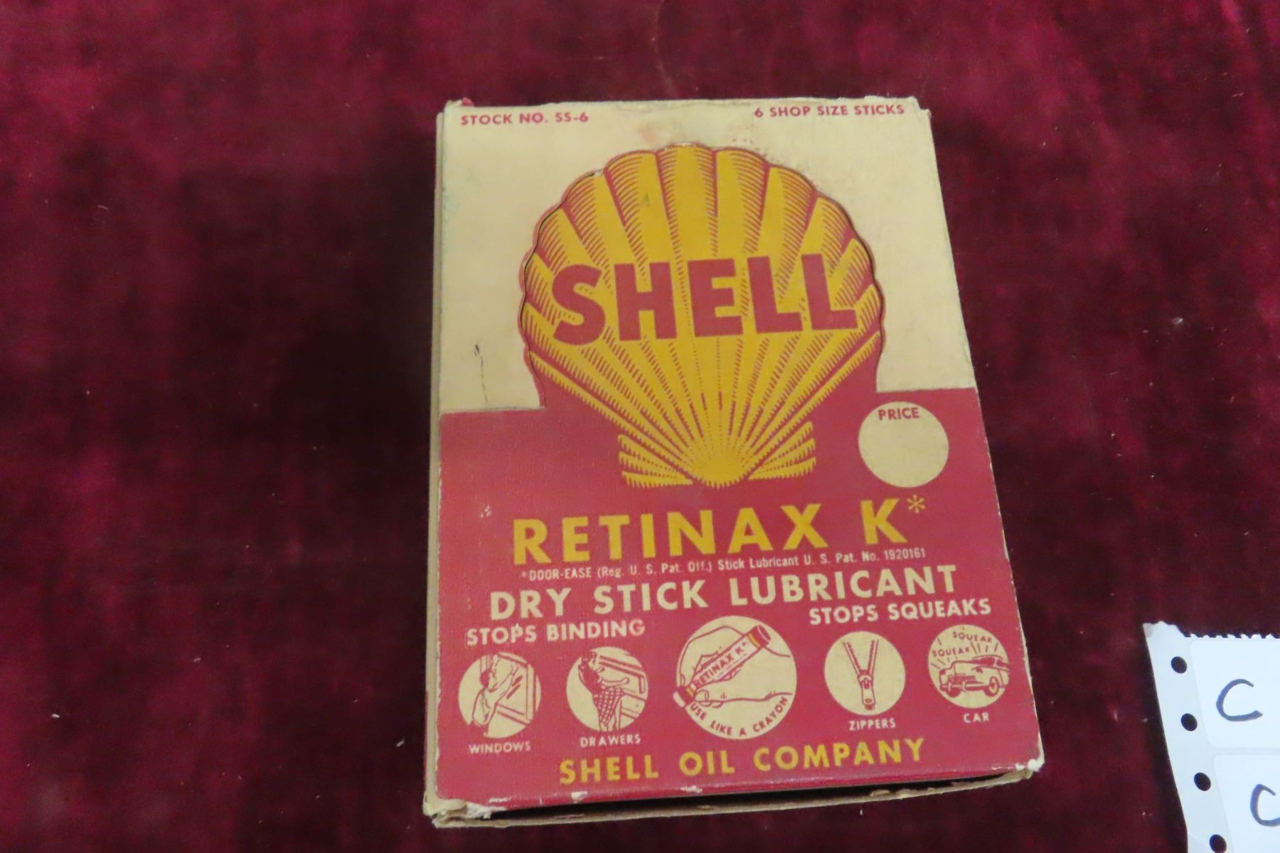 Shell Retinax K Dry Stick Lubricant with Original Package and 6