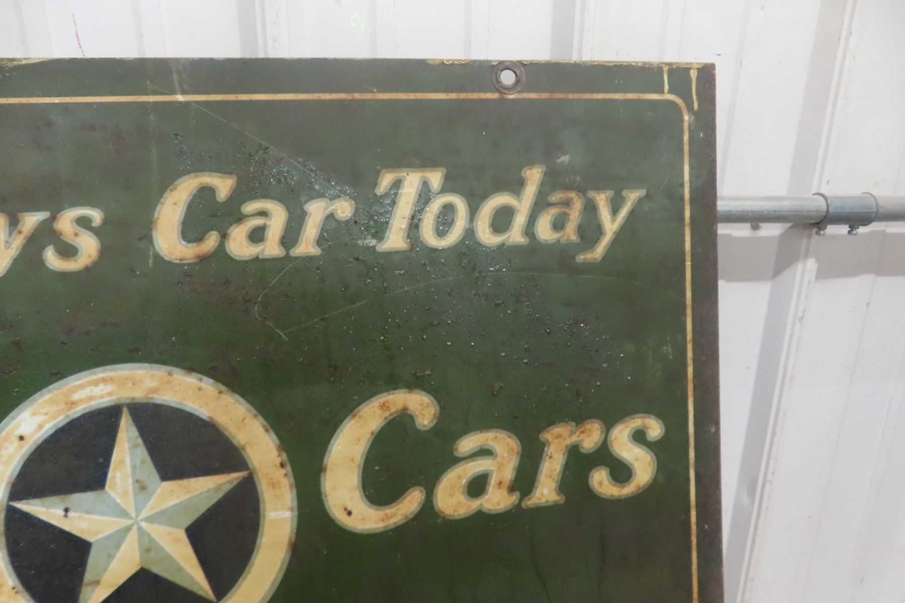 Star Cars Durant Motors Vintage Double Sided Metal Dealership Sign ...