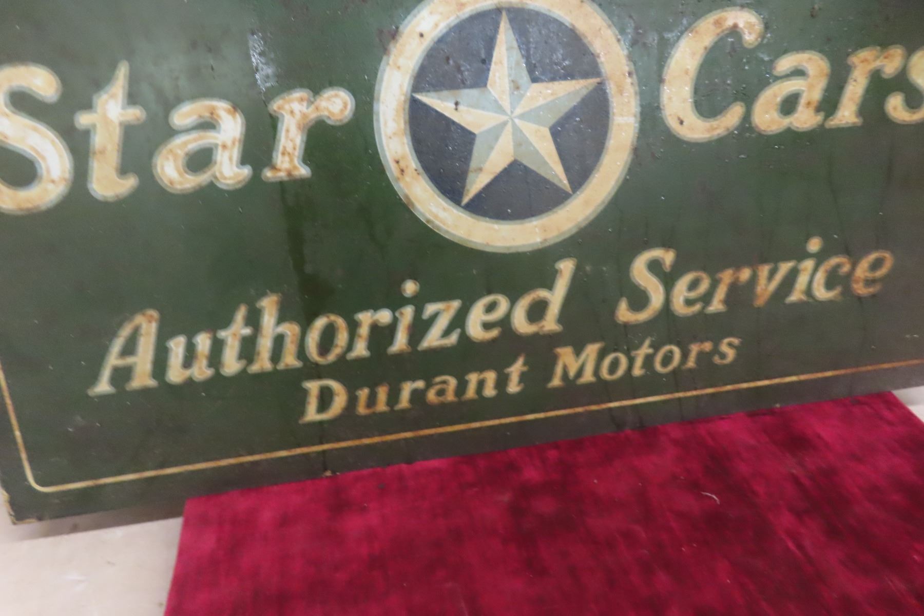 Star Cars Durant Motors Vintage Double Sided Metal Dealership Sign ...