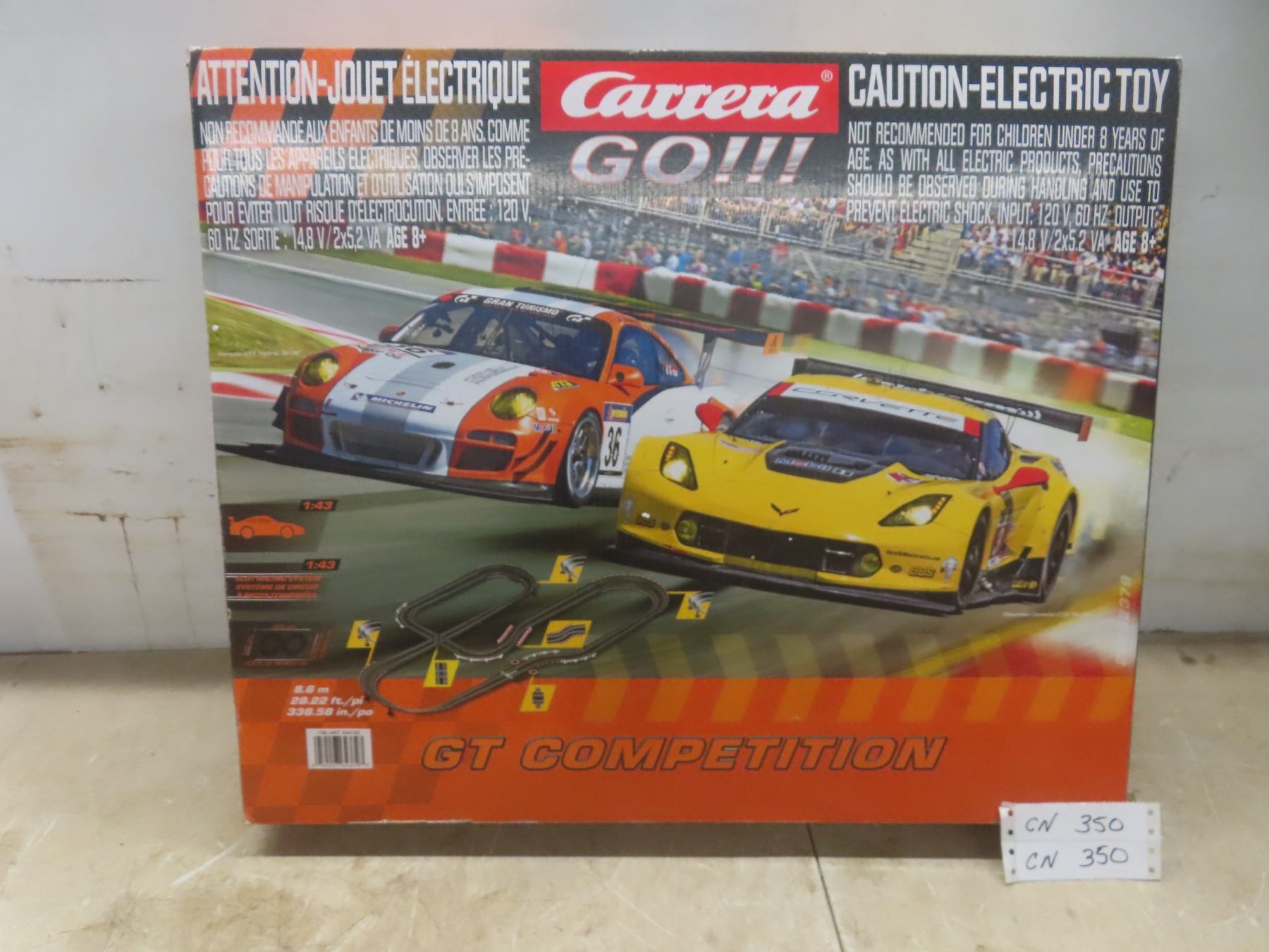 Carrera Go Race Car Set With Twenty Eight Plus Feet of Track