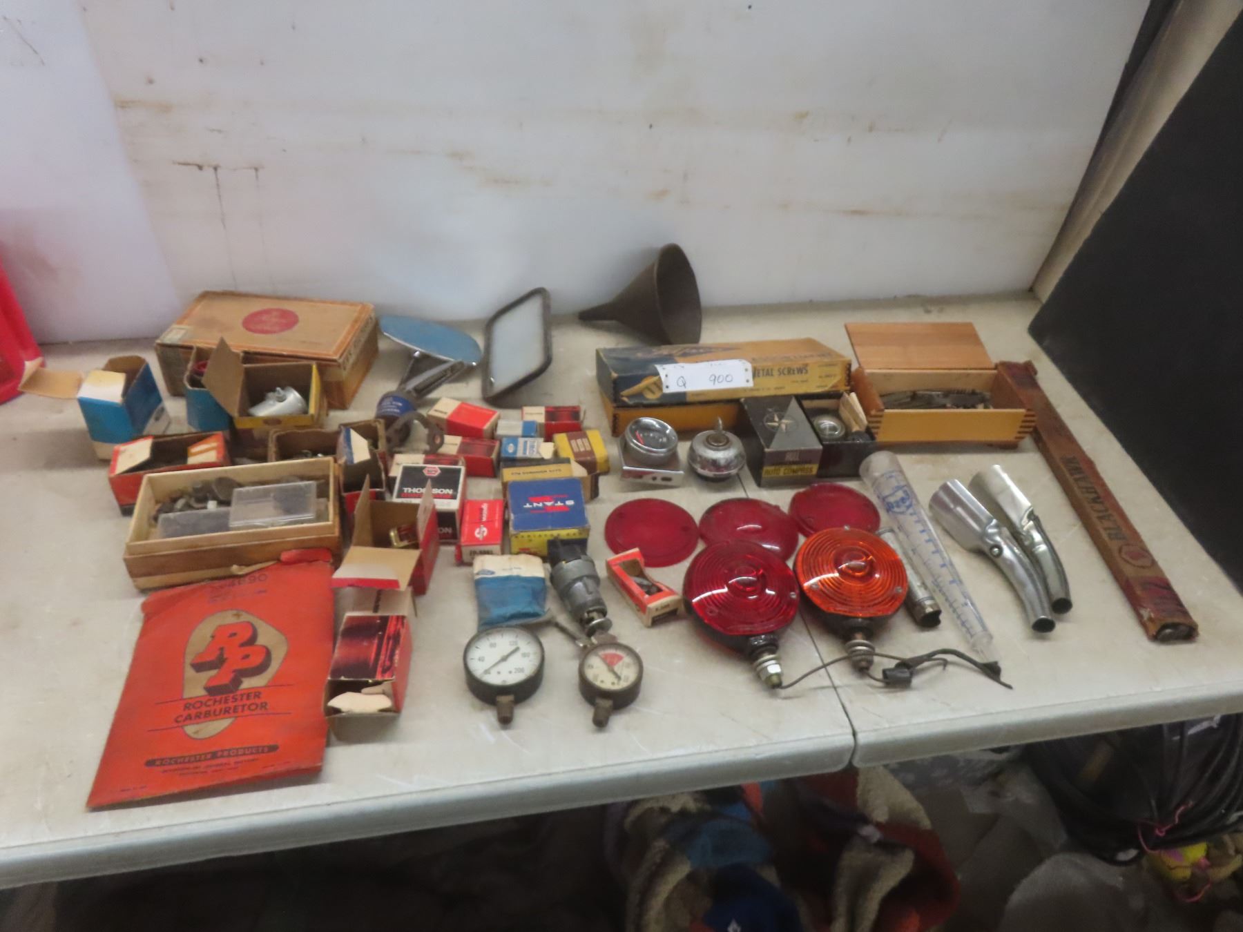 Automotive Lot: Vintage Hardware & Fuel Gauges, Side View Mirrors ...