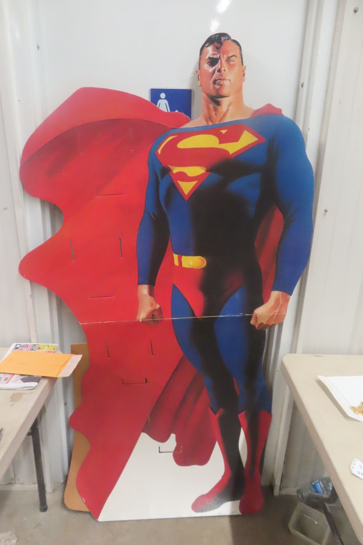 Superman Cardboard Display, 72" Tall, Movie Theatre Display