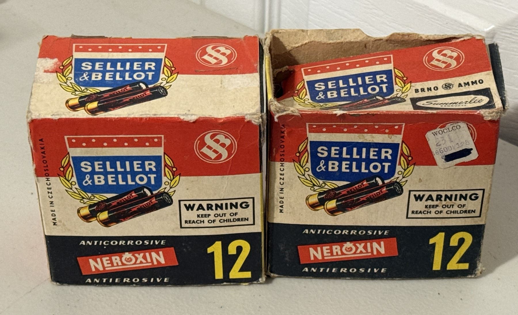 12 Gauge Sellier & Bellot Vintage Shotshells – Collector Boxes
