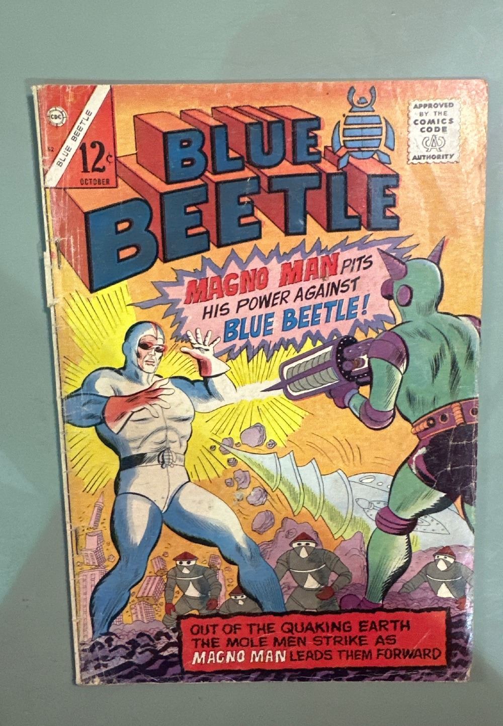 Blue Beetle #52 (1965 Charlton) Magno Man Pits His Power Against Blue ...
