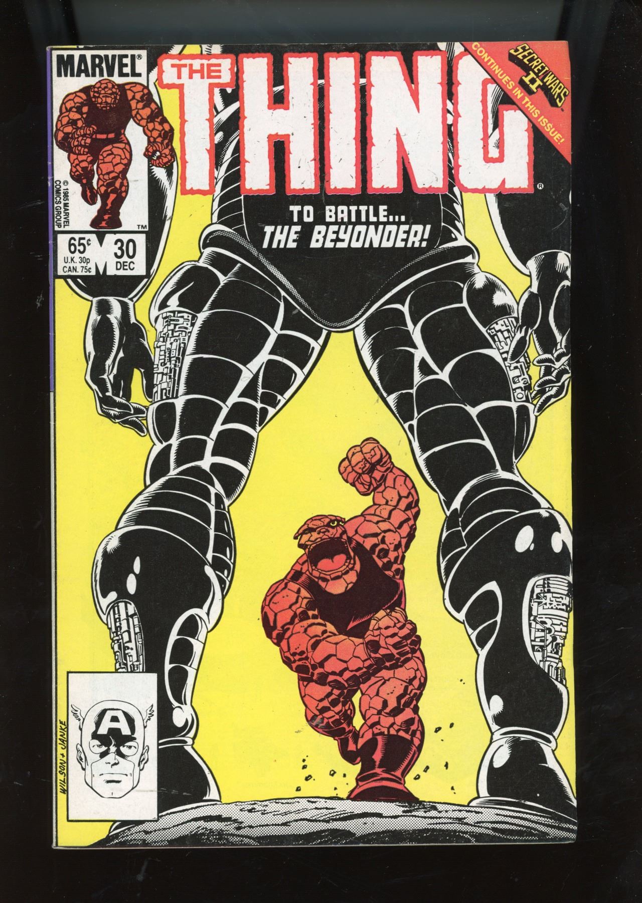 The Thing #30 (Marvel, Dec 1985) Secret Wars II Tie-In, Beyonder Appearance