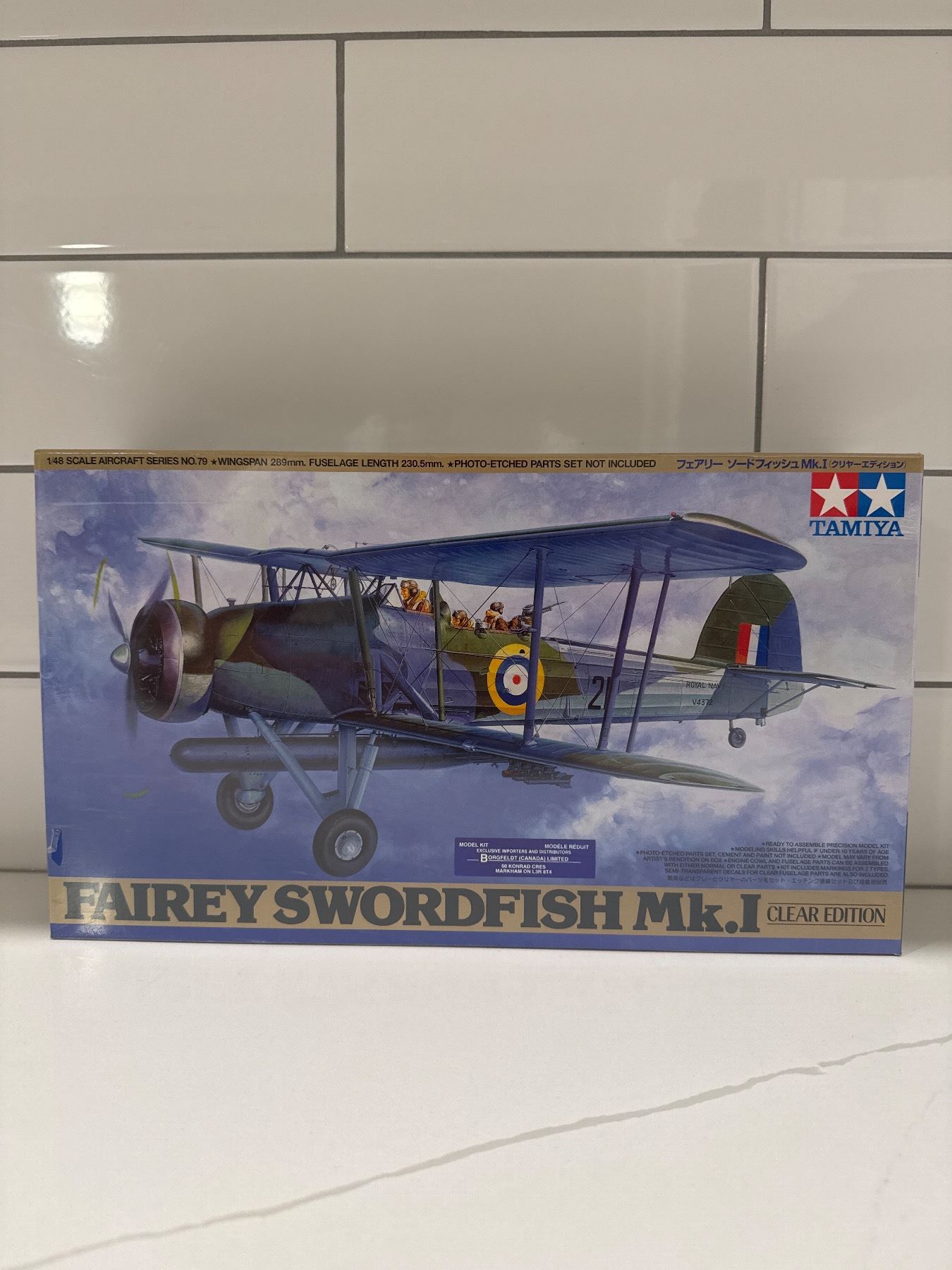 TAMIYA 1:48 scale Fairey SwordFish Mk.I Sealed