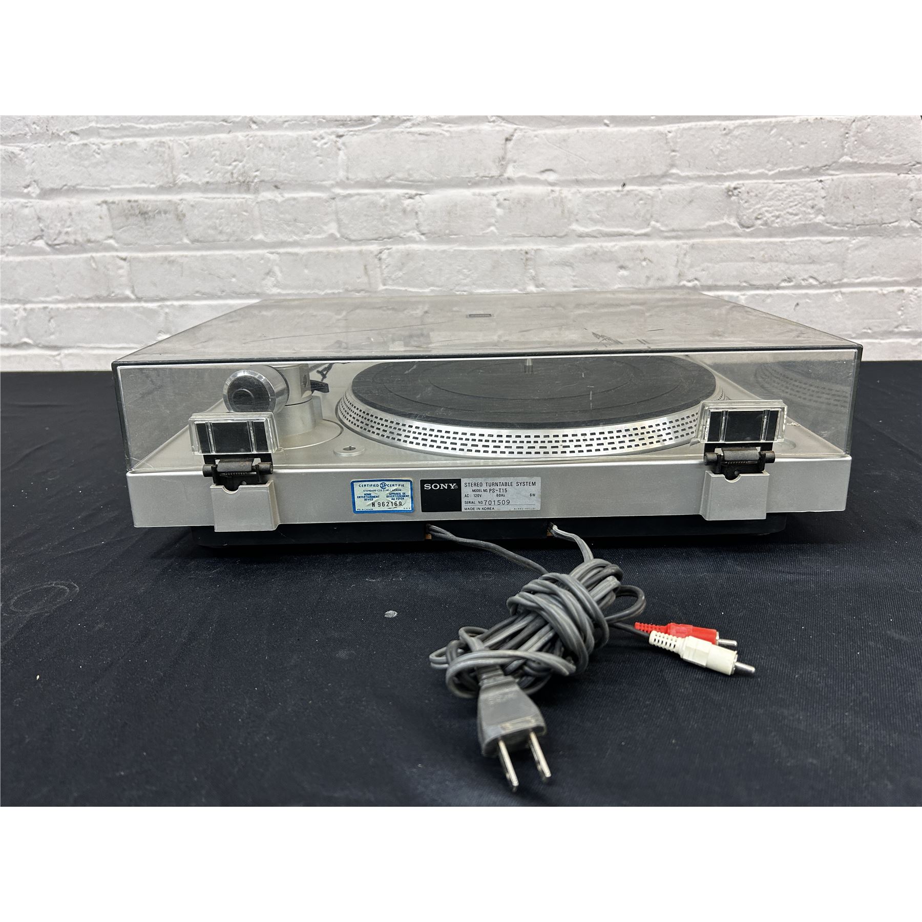 SONY Direct Drive Stereo Turntable Record Player Model PS-T15