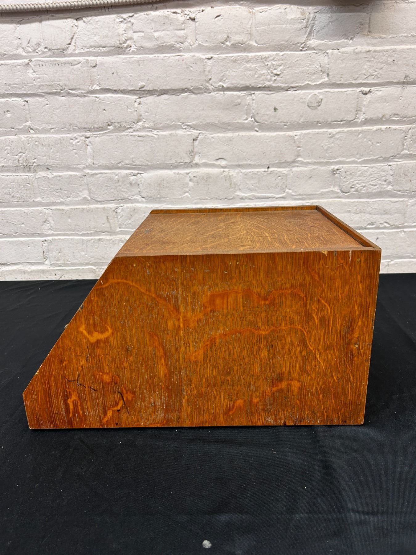 Vintage Antique Globe Wooden Writing Desk Box with Pull-Out Lid ...
