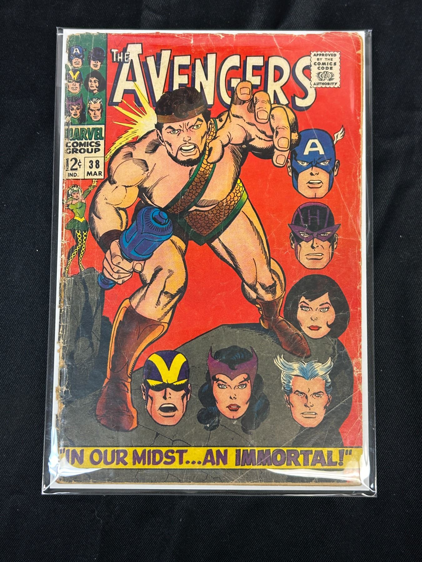 The Avengers #38 MAR Comic Book 12c Marvel