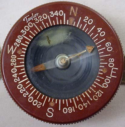 WW2 US ARMY WRIST COMPASS - Marked on Back, US Arm