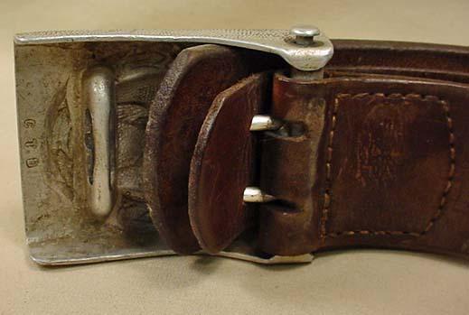 1939 WW2 GERMAN NAZI BELT BUCKLE W/ LEATHER BELT