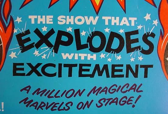 LOT OF 3 VINTAGE MAGICIAN ADVERTISING POSTERS - "D