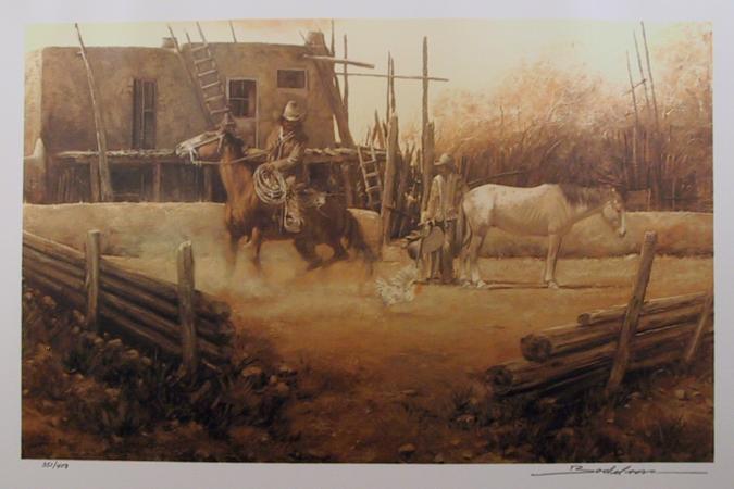 Dan Bodelson, Rowdy Morning, Lithograph