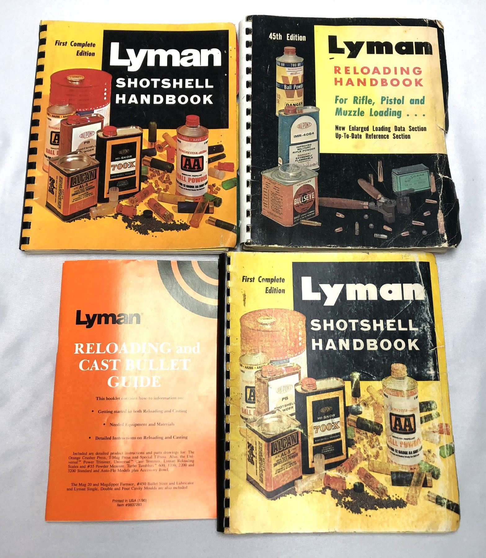 Lyman Reloading Guides Lot x4