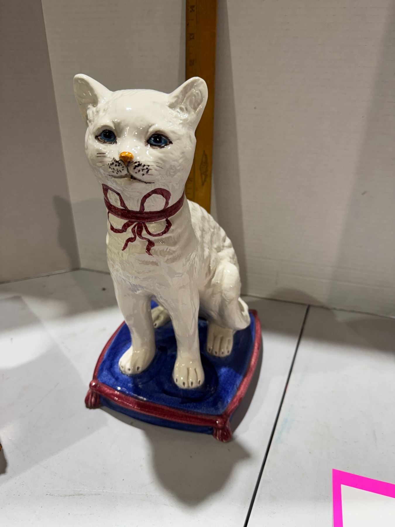 12 inch cat statue made in Italy