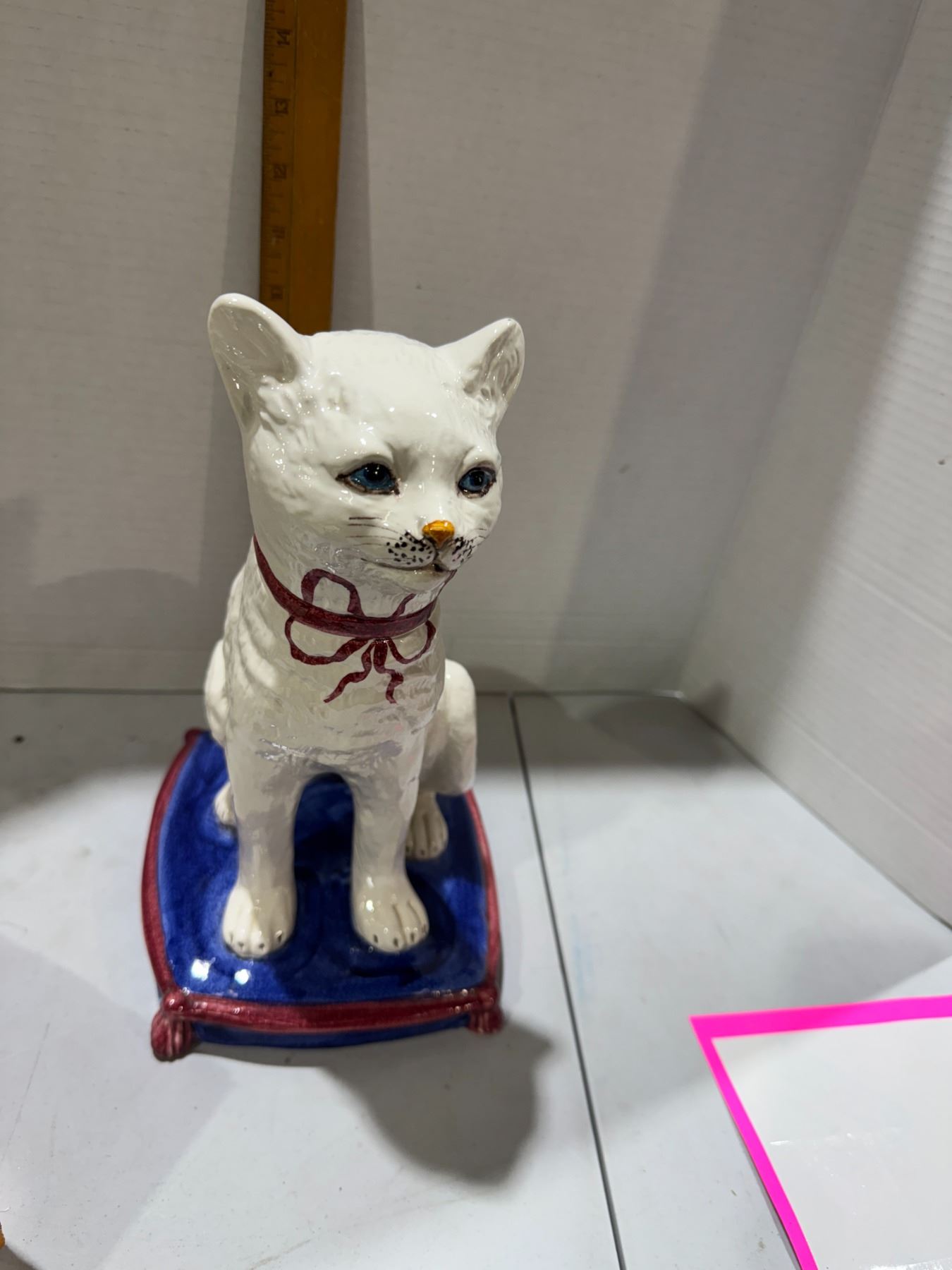 12 inch cat statue made in Italy