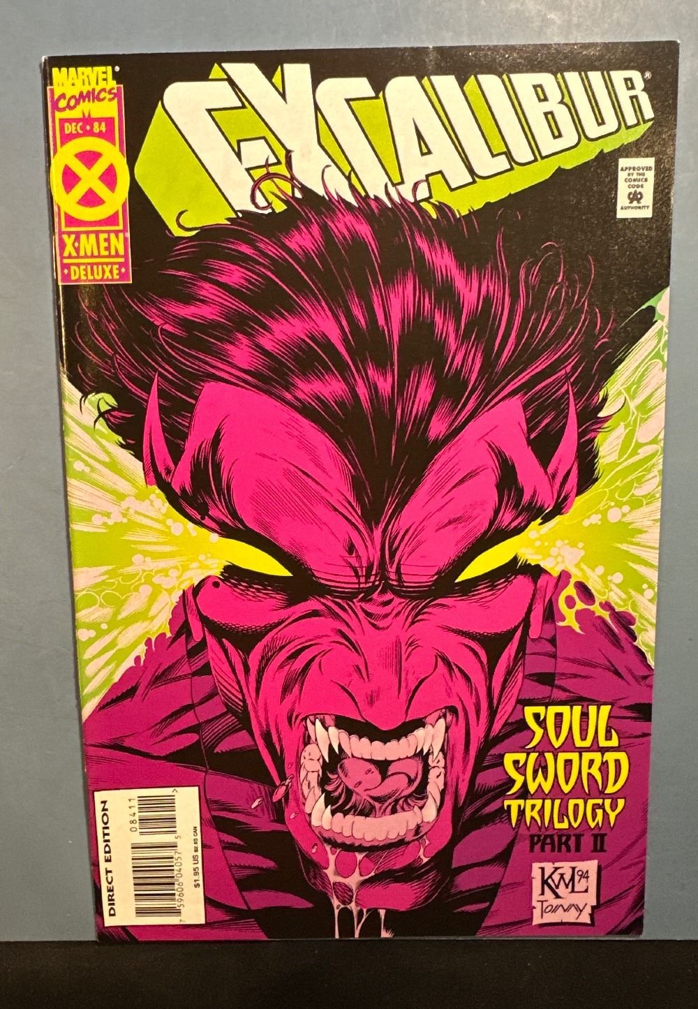 Excalibur #84 (Dec 1994, Marvel) Soul Sword Trilogy Part II, X-Men Deluxe
