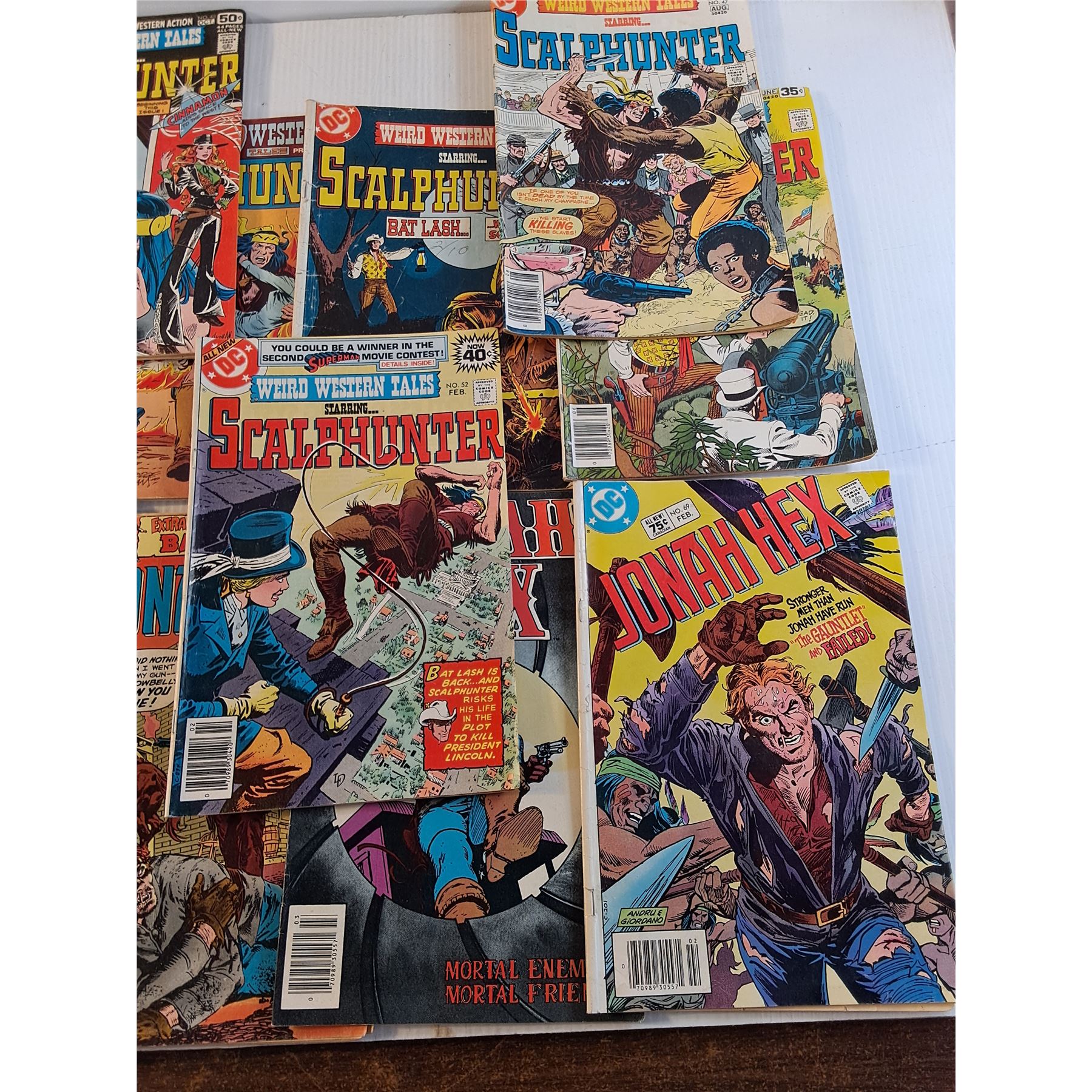 Lot of (20) Vintage DC Comics, Scalphunter, Jonah Hex, Misc Cannot ...