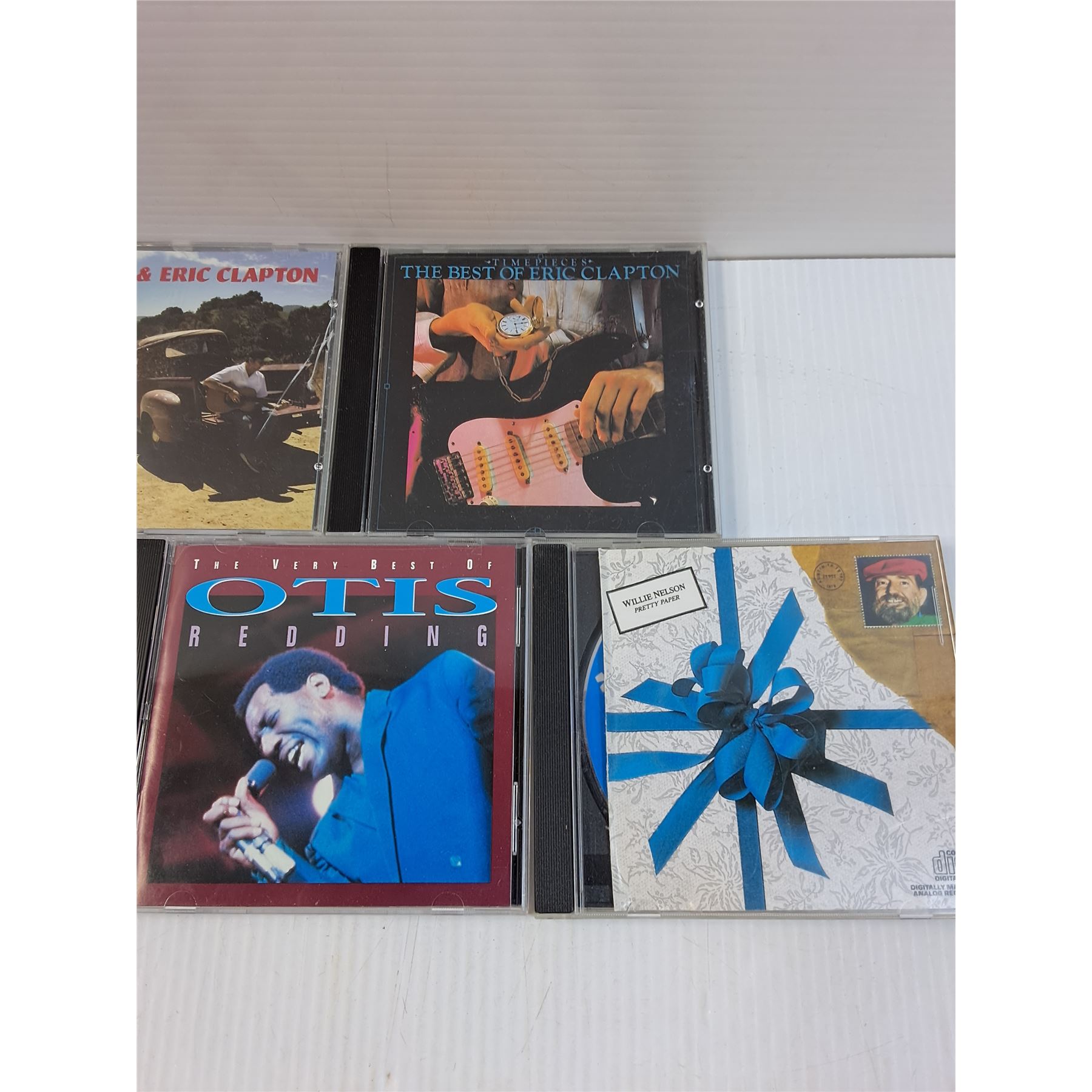 (5) CDs: Eric Clapton, Roy Orbison, Willie Nelson, Otis Redding ...