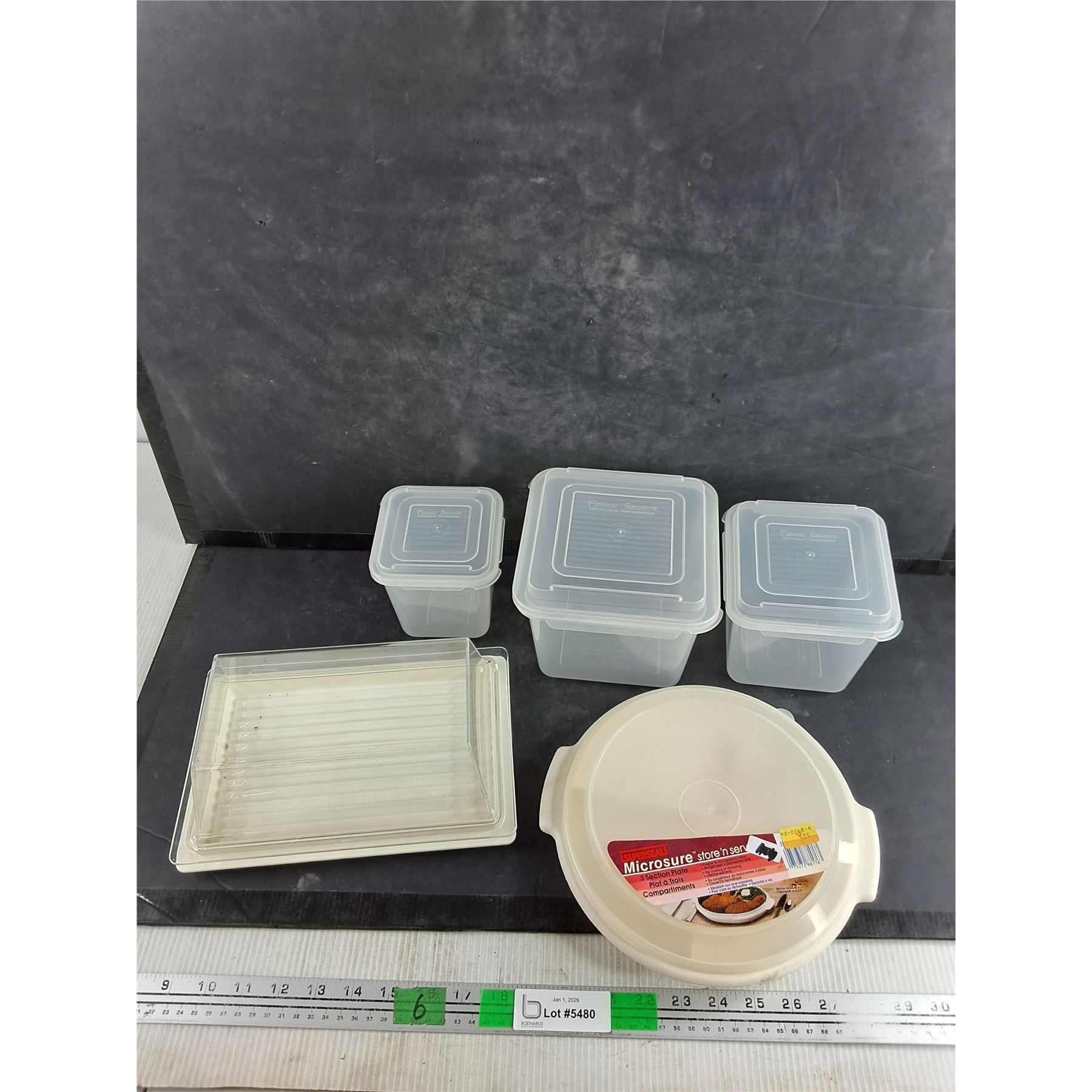 (3) Flavor Savers Containers w/Lids, Tupperware Lidded Plastic Dish, 9 ...