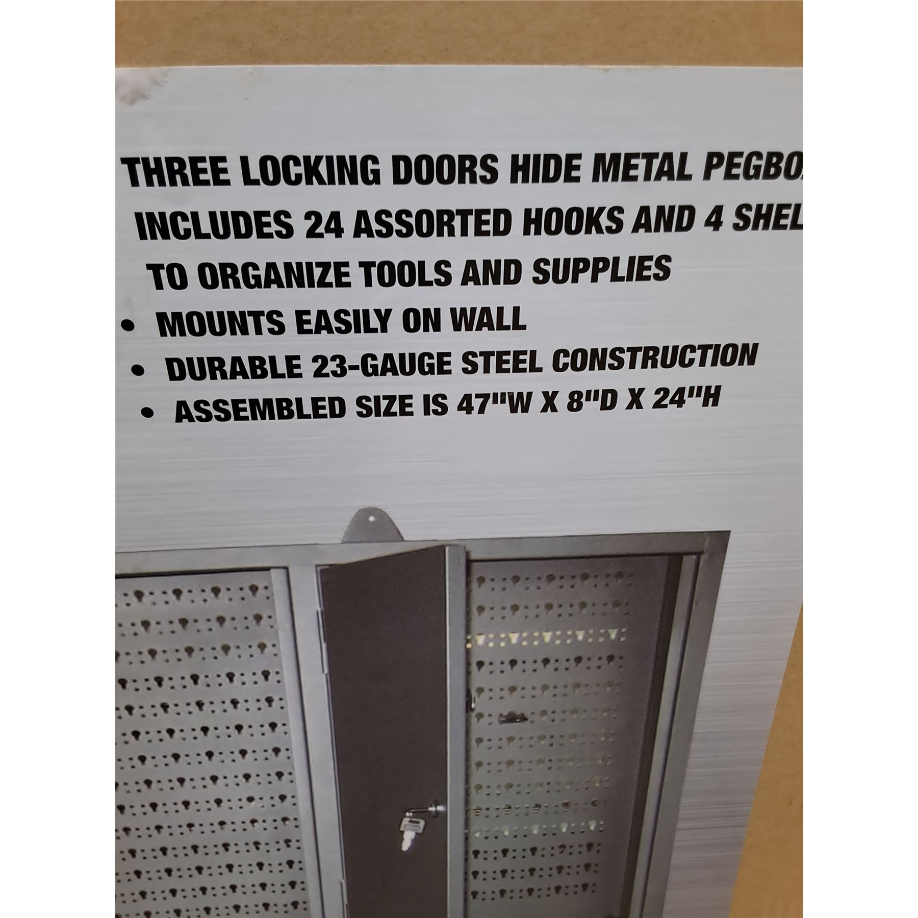* Storage Works Steel Wall Mounted Tool Cabinet, Sealed, NIB ...