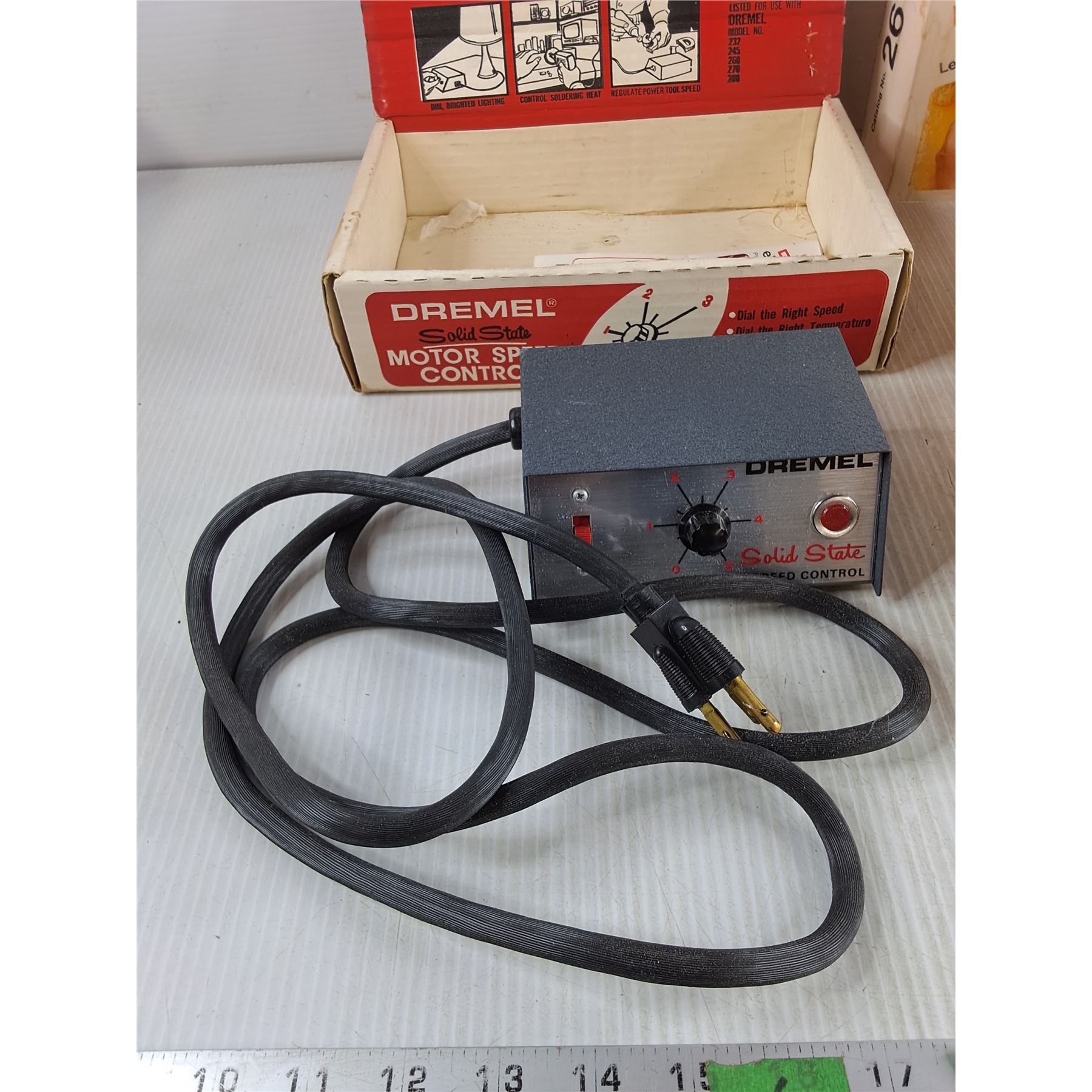 Vintage Dremel Solid State Motor Speed Control Unit & Moto Tool Kit ...