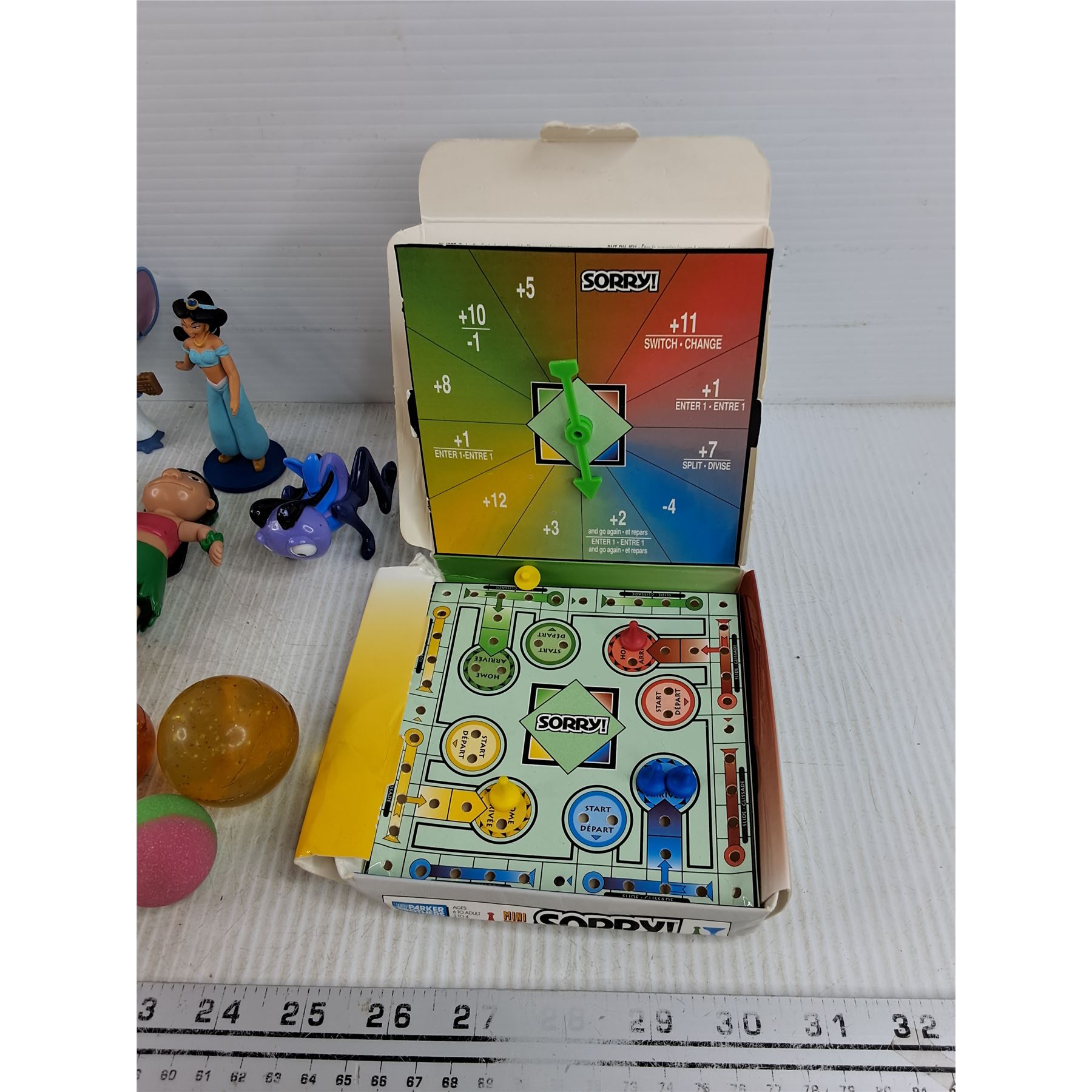 Sorry Game, Assorted Toys & Disney Figures - Bodnarus Auctioneering