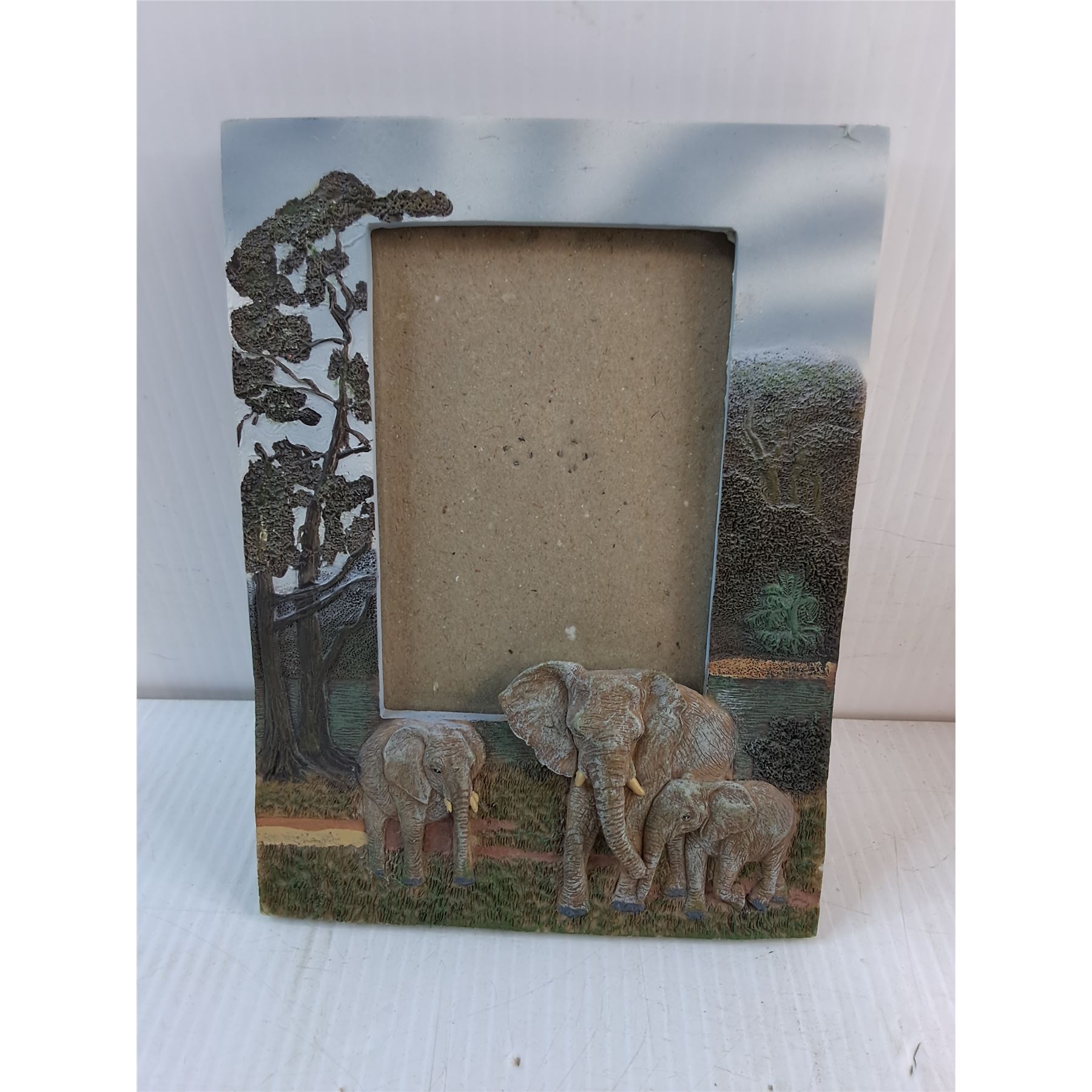 (2) Elephant Picture Frames (4"x6")and Ornament - Bodnarus Auctioneering