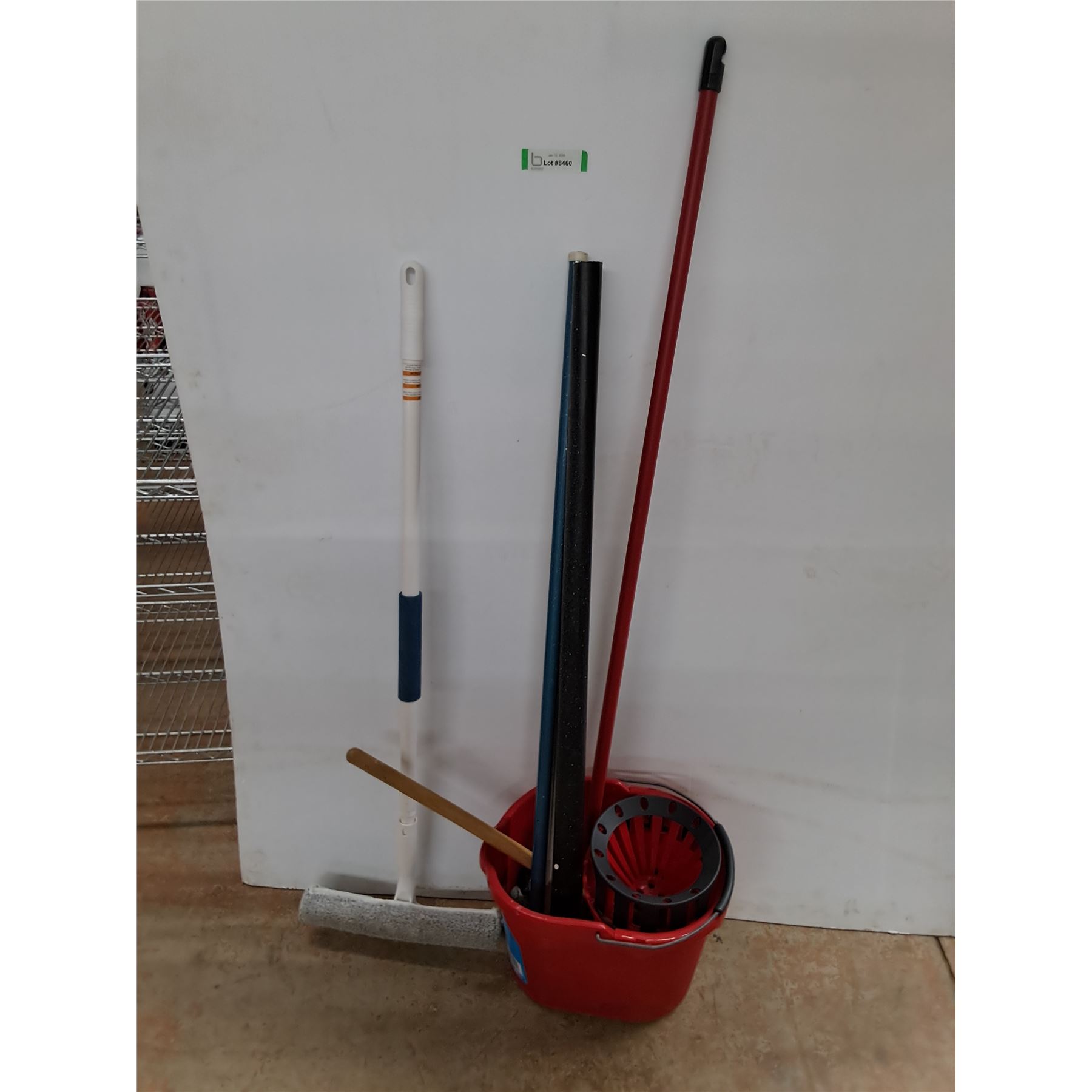 *Mop&Pail,Squeegee,Plunger,Small Projector Screen - PICK UP ONLY ...