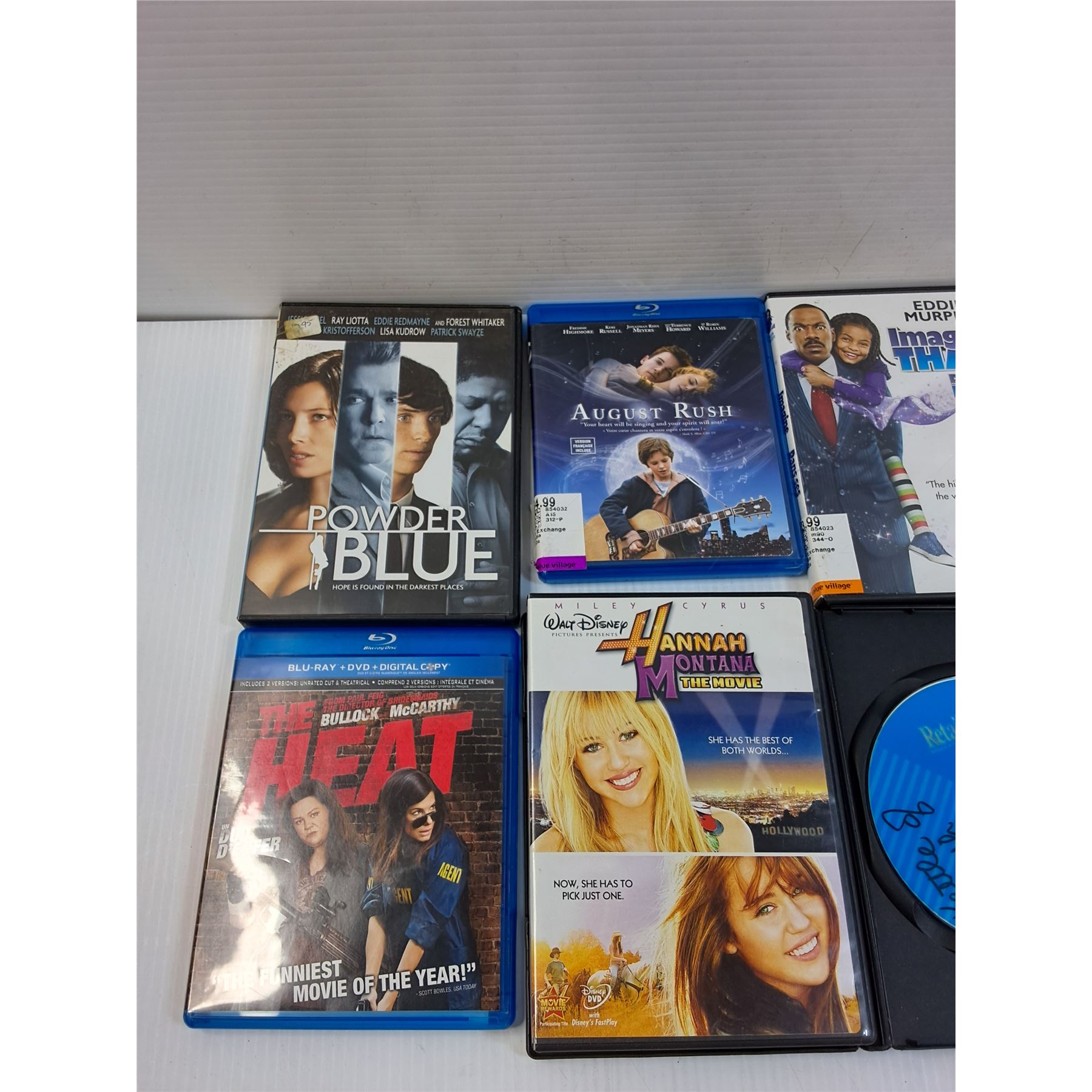 (10) DVDS: The Heat, John Candy "Uncle Buck", Ace Ventura, Misc ...