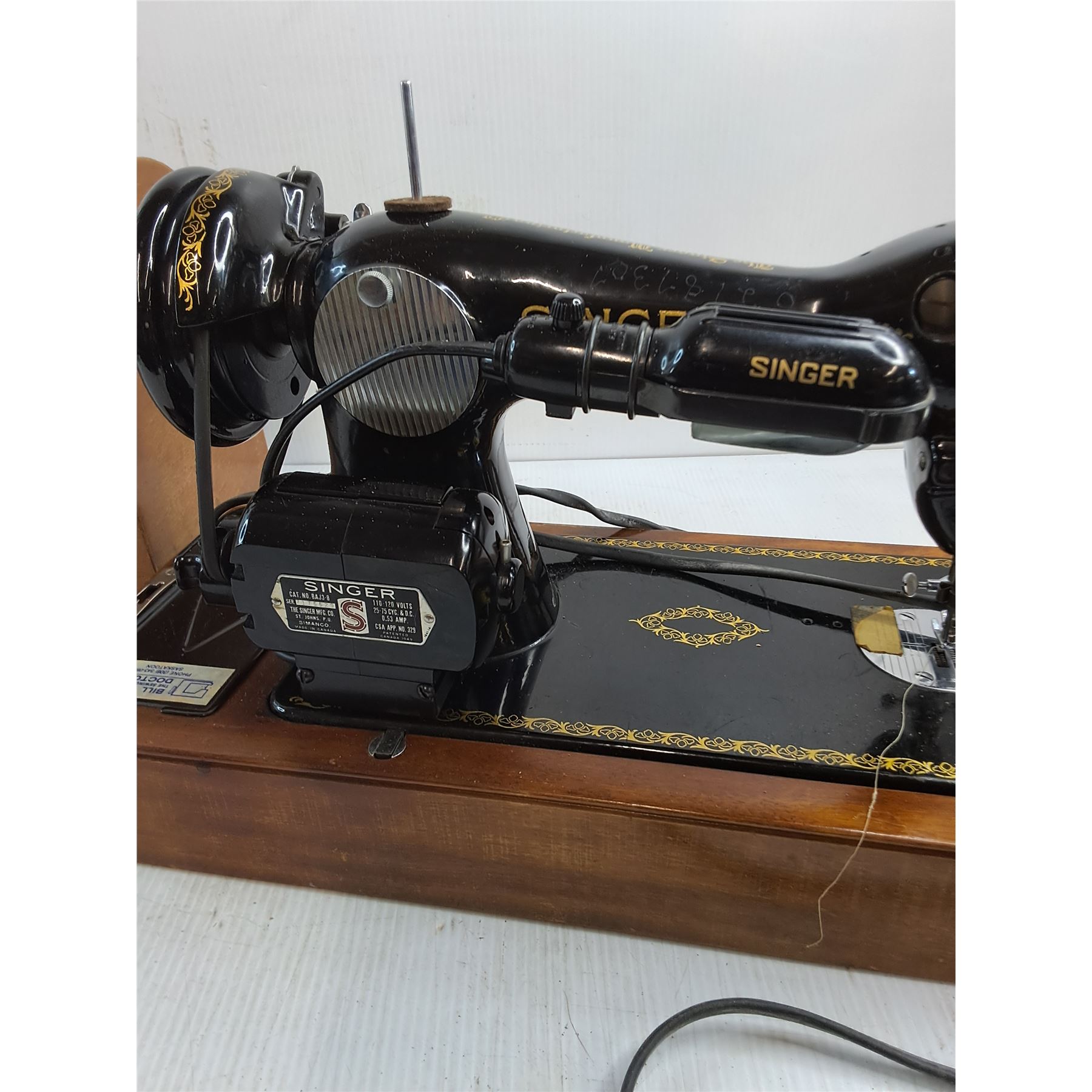 #Vintage Portable Electric Singer Sewing Machine - Working - Pickup ...