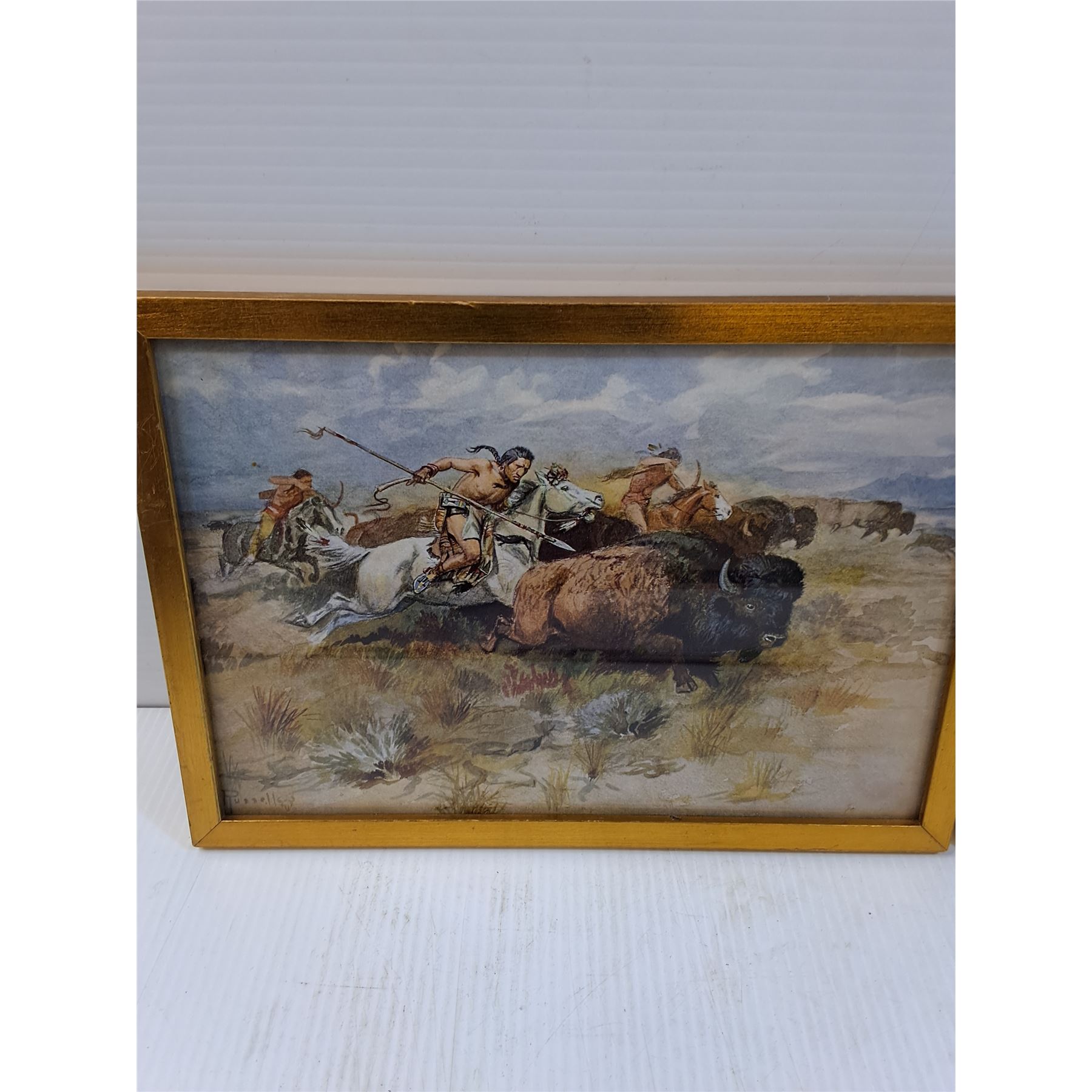 (2) Charlie Russel Pictures/Prints - Largest Size: 13" x 9" - Bodnarus ...