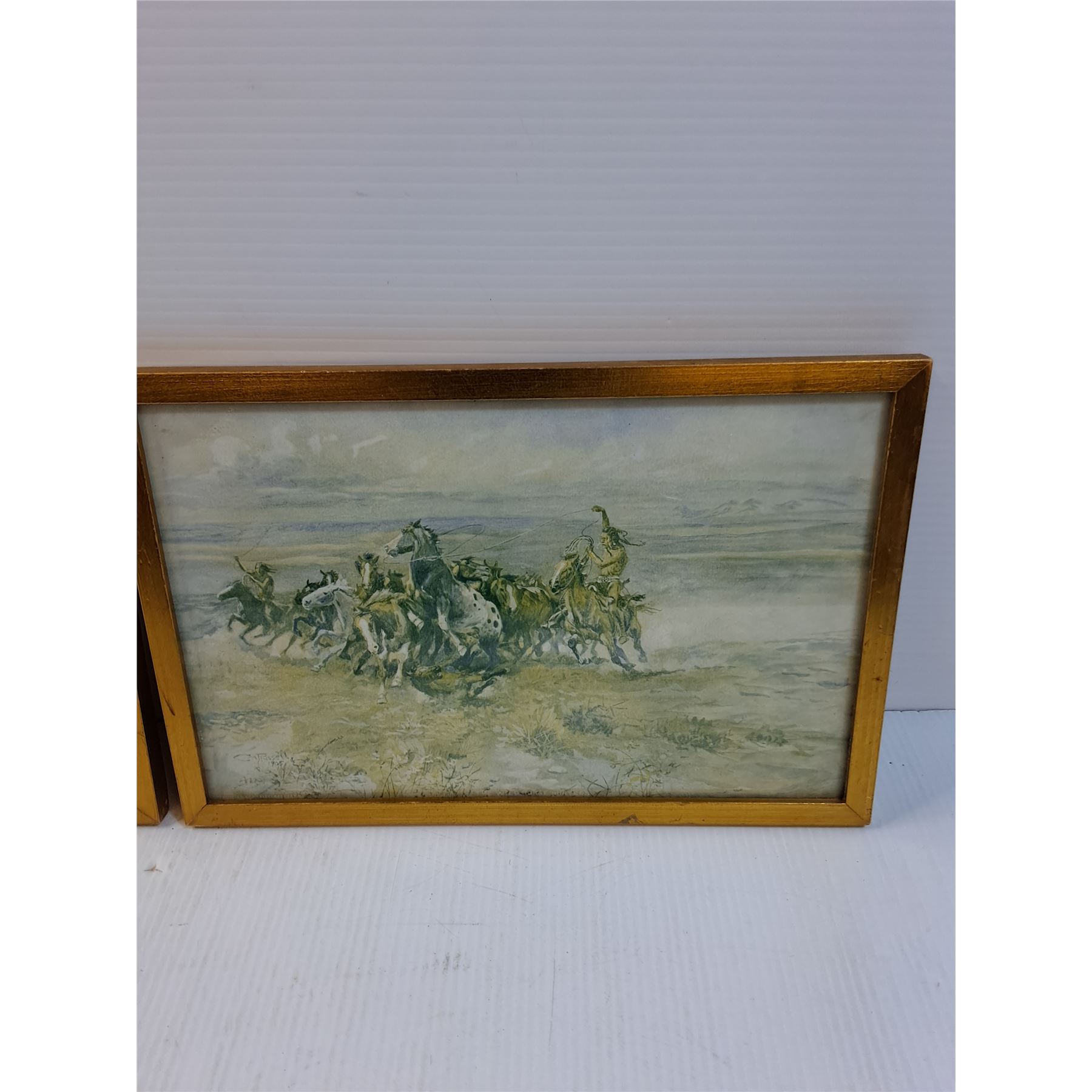 (2) Charlie Russel Pictures/Prints - Largest Size: 13" x 9" - Bodnarus ...