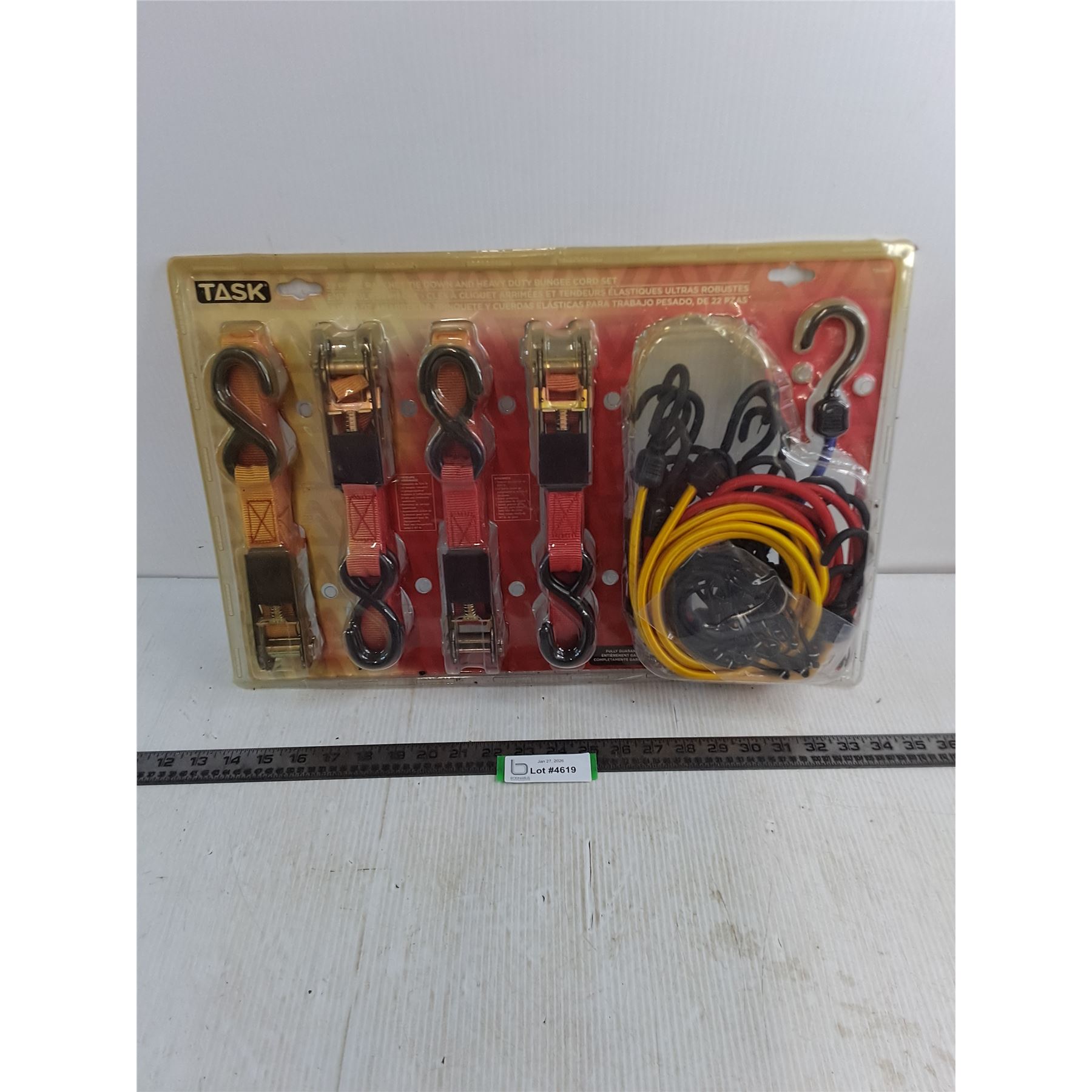 NOS Task 22-Piece Ratchet Tie-Down & HD Bungee Cord Set - Bodnarus ...