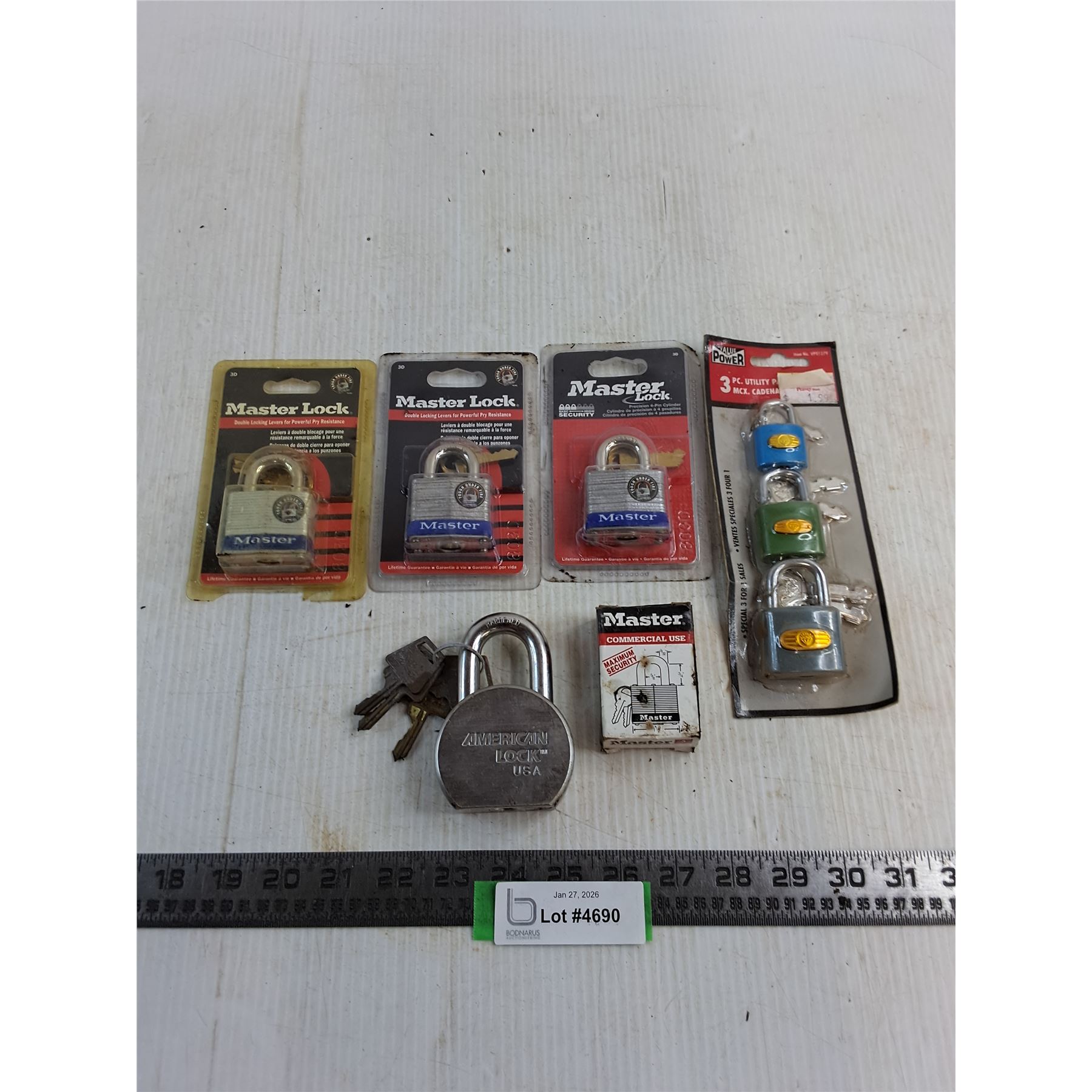 Assorted 'Mostly Sealed' Padlocks - Bodnarus Auctioneering