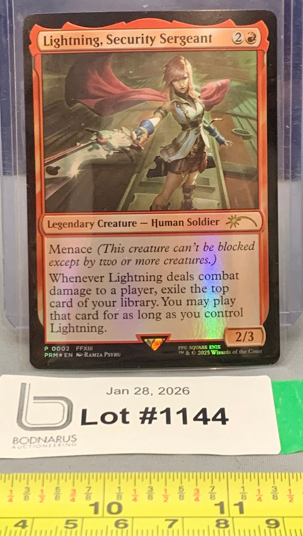 Magic The Gathering MTG Final Fantasy Rare Promo Holo Lightning ...