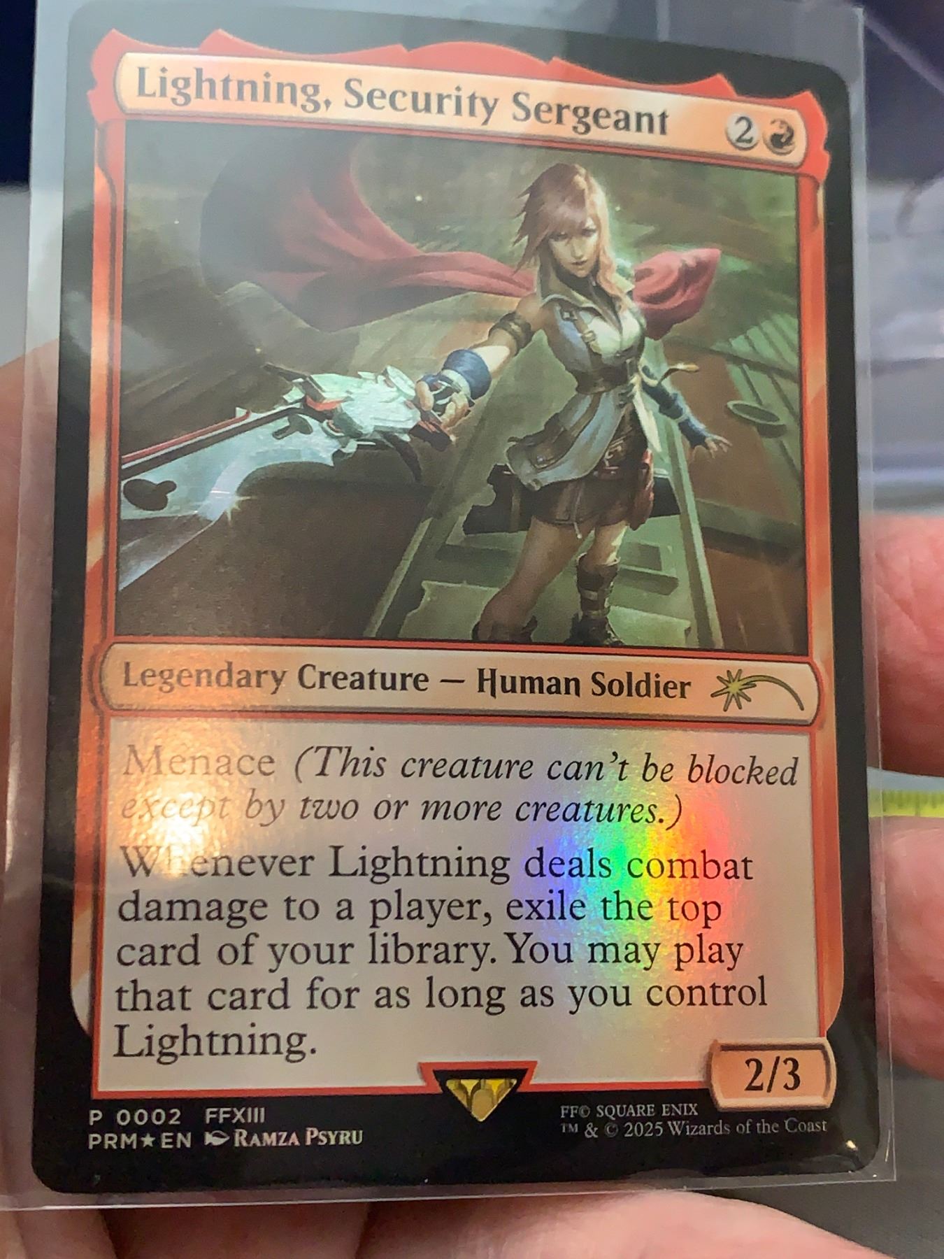 Magic The Gathering MTG Final Fantasy Rare Promo Holo Lightning ...