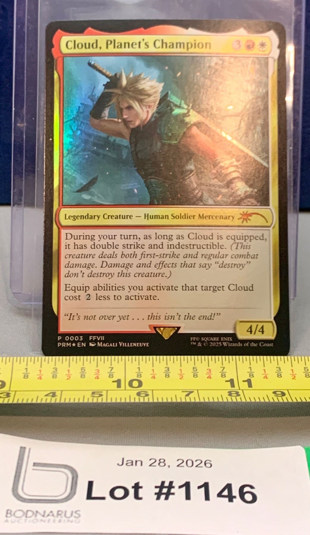 Magic The Gathering MTG Final Fantasy Rare Promo Holo Cloud, Planet's ...