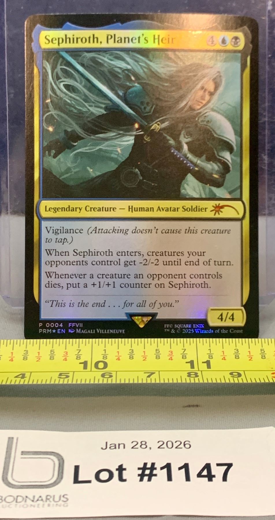 Magic The Gathering MTG Final Fantasy Rare Promo Holo Sephiroth, Planet ...
