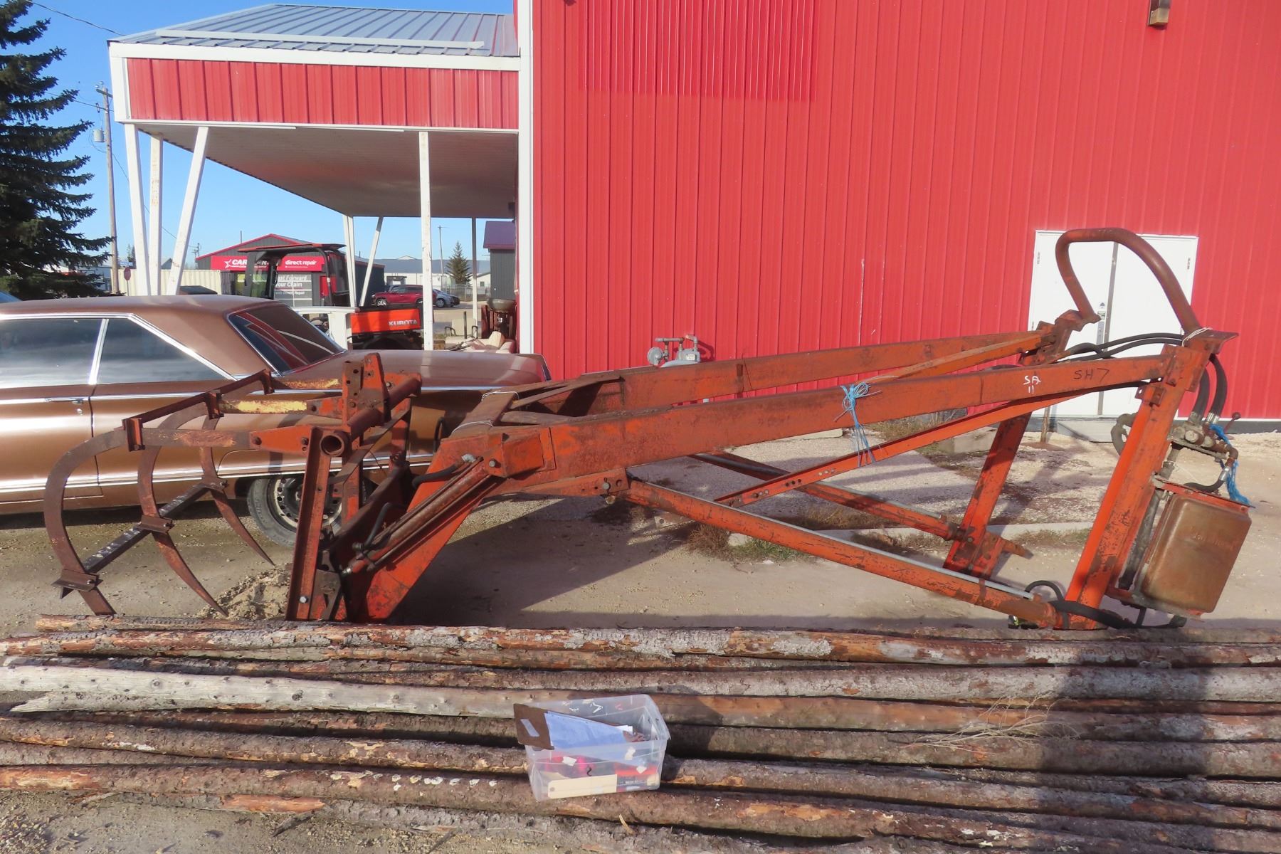 Farmhand F11 Front-End Loader With Grapple and Pump