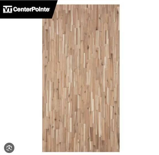 CenterPointe Acacia Butcher Block Countertop – 6 ft x 39 in