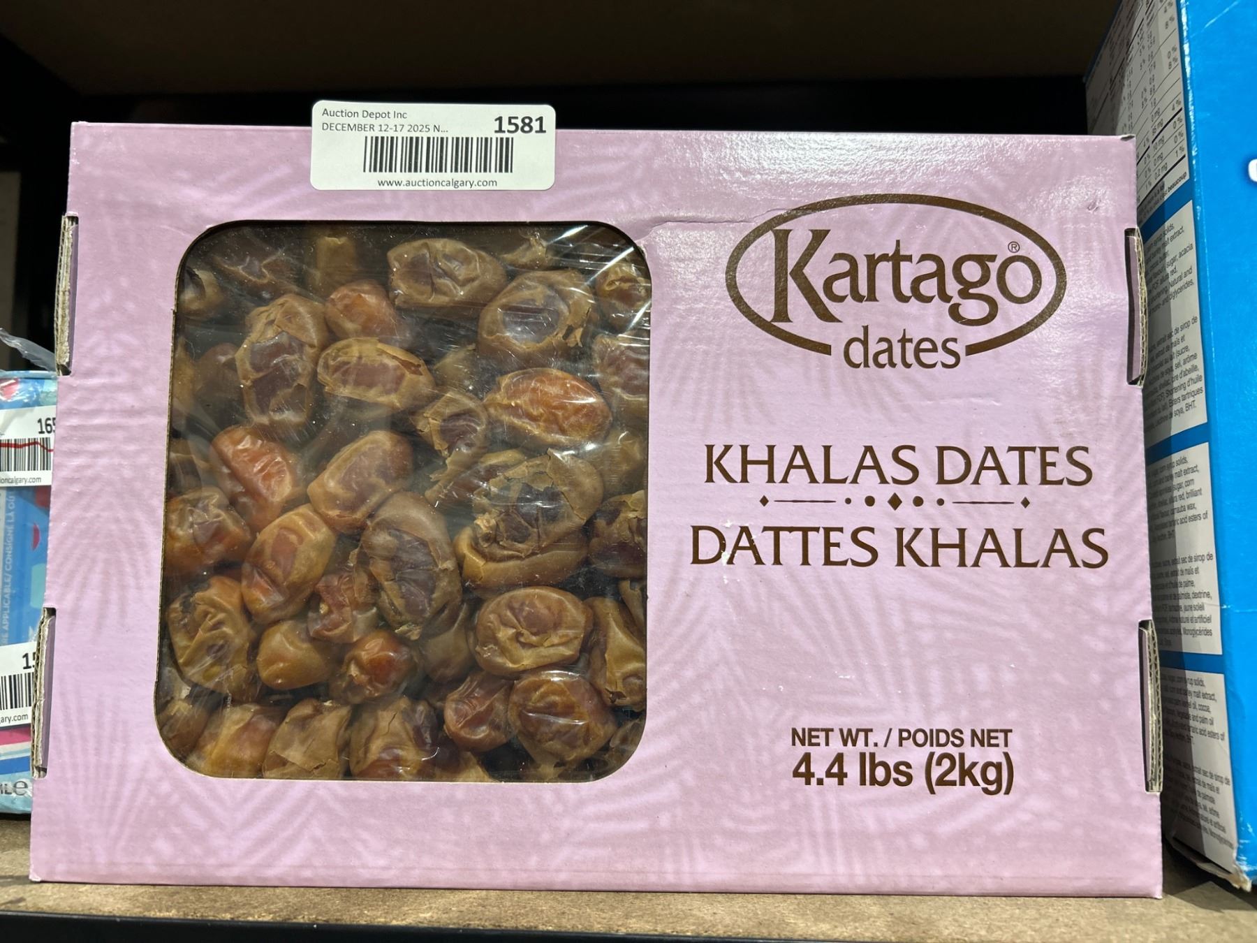 Kartago Khalas Dates, 2kg (4.4 lbs), Packaged Dates - A D Auction Depot ...