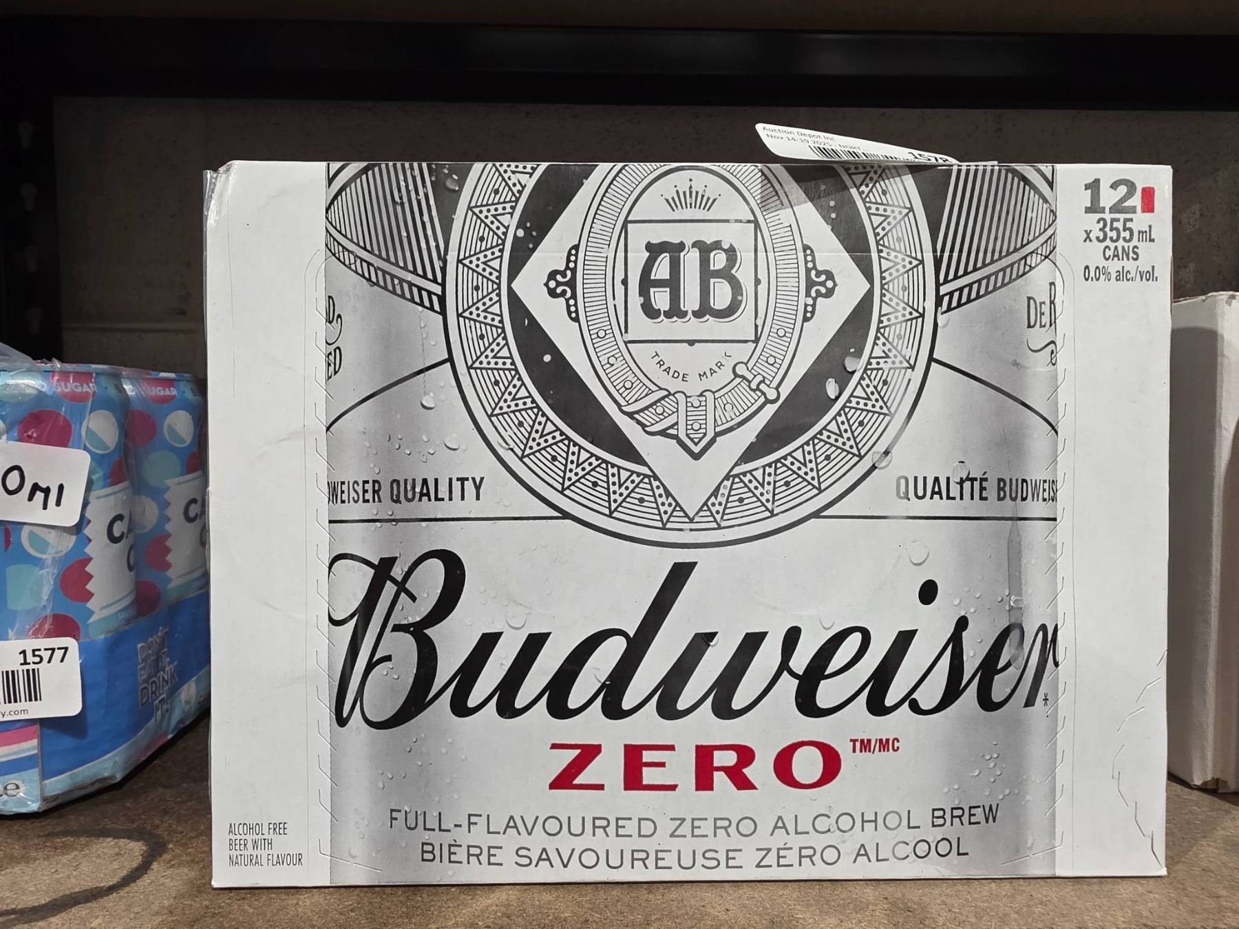 Budweiser Zero Non-Alcoholic Brew 12 x 355 mL Cans