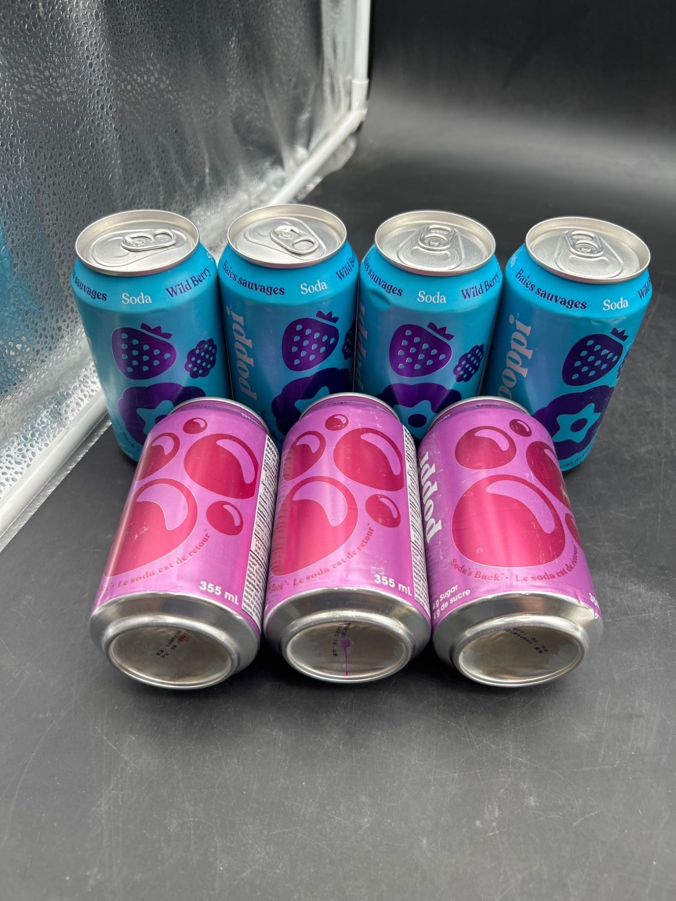 7 Cans Of Poppi Assorted Flavors Wild Berry and Doc Pop Flavors – 355 ...