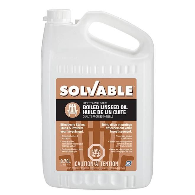 Solvable Boiled Linseed Oil 3.78L Containers, Set of 4