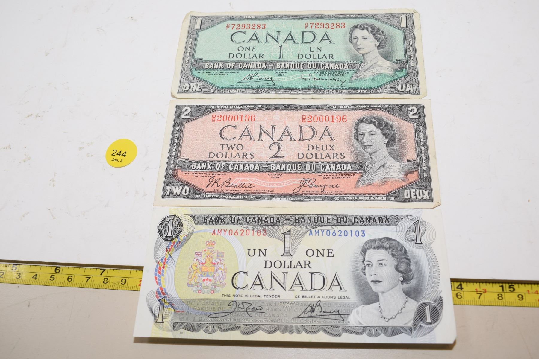 (3) Assorted Canadian Banknotes - Schmalz Auctions
