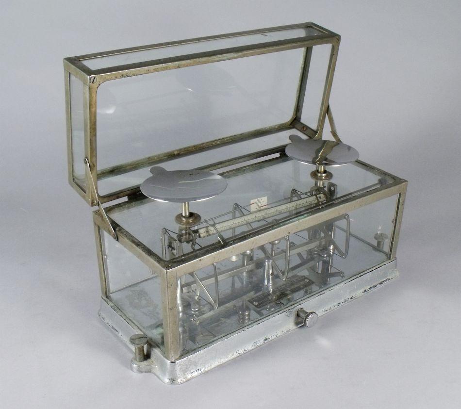 A Vintage Chrome and Glass Pharmacy Scale by Torsion Balance Company ...