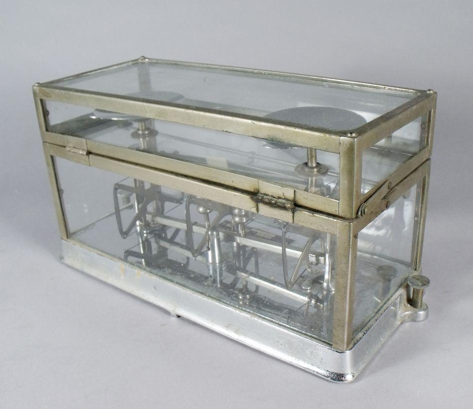 A Vintage Chrome and Glass Pharmacy Scale by Torsion Balance Company ...