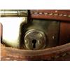 A Vintage Leather and Brass Hat Box.
