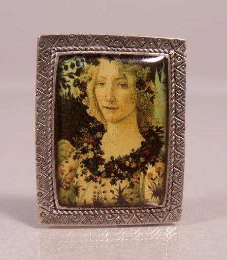 A Sterling Silver Portrait Brooch Depicting Venus from Botticelli's ...